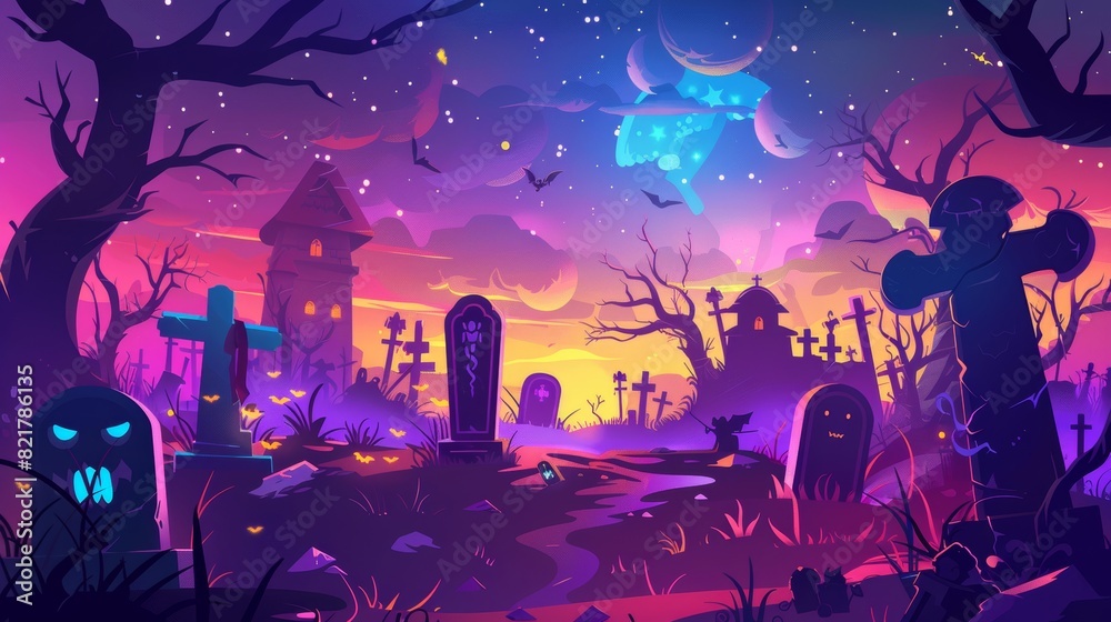 Pet cemetery with memorial tombstones, graves for dead dogs and cats ...