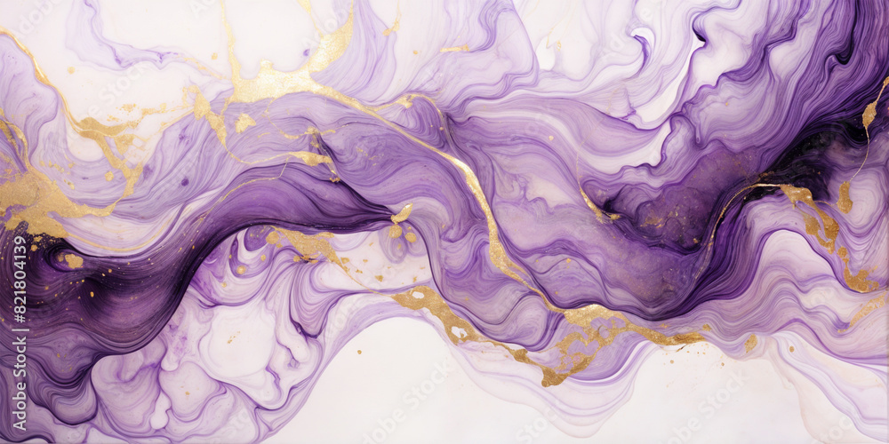 Golden luxury background with elegant golden, Violet line elements ...