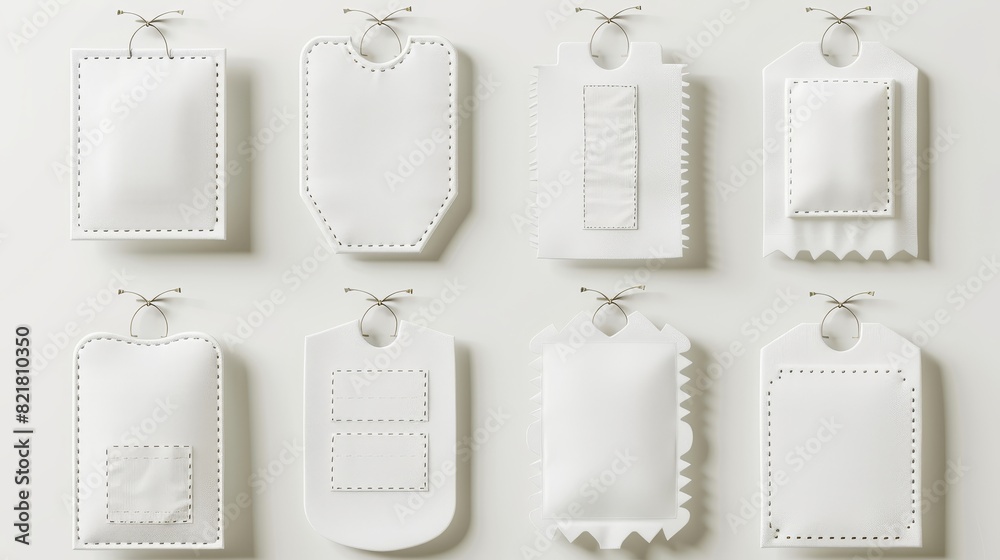 Labels and tags for clothing - realistic modern mockup and template of ...