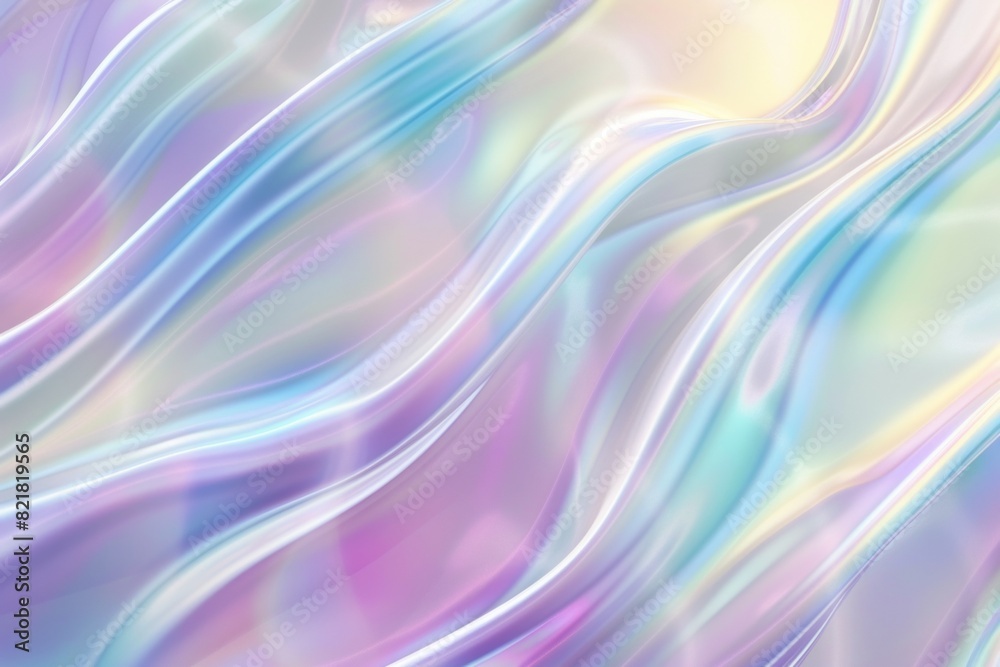 Iridescent holographic rainbow pastel colors digital art phone ...