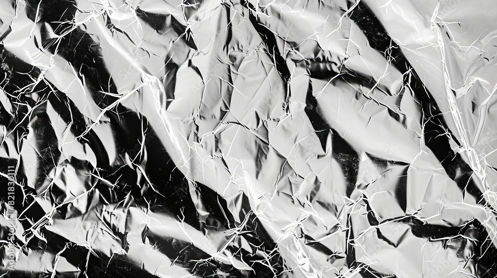 Overlay effect of plastic wrap textures. Polyethylene packaging for ...