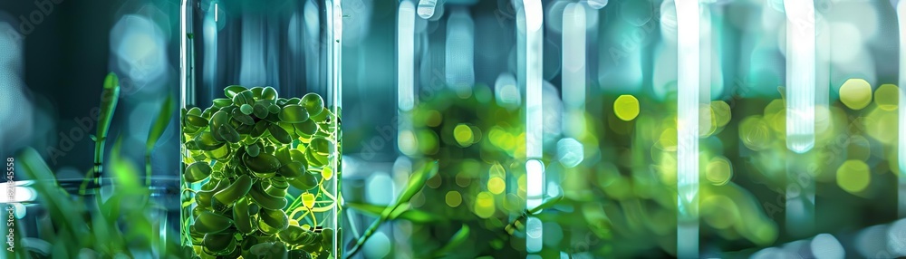 Bioengineered algae as rocket fuel, lab experiment, innovative green ...