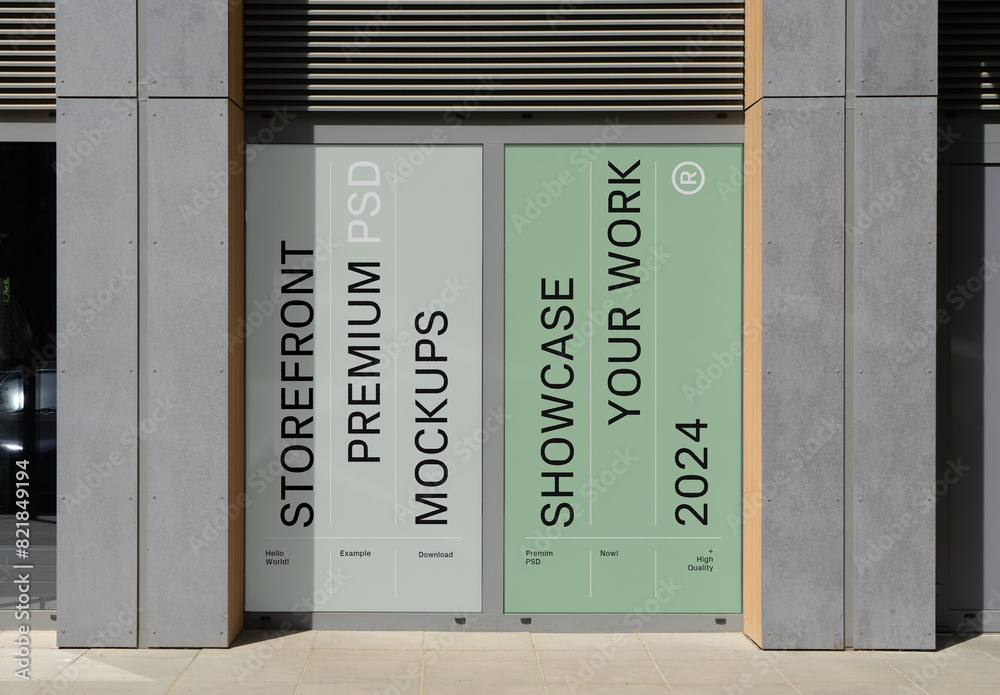 Storefront Mockup Stock Template | Adobe Stock