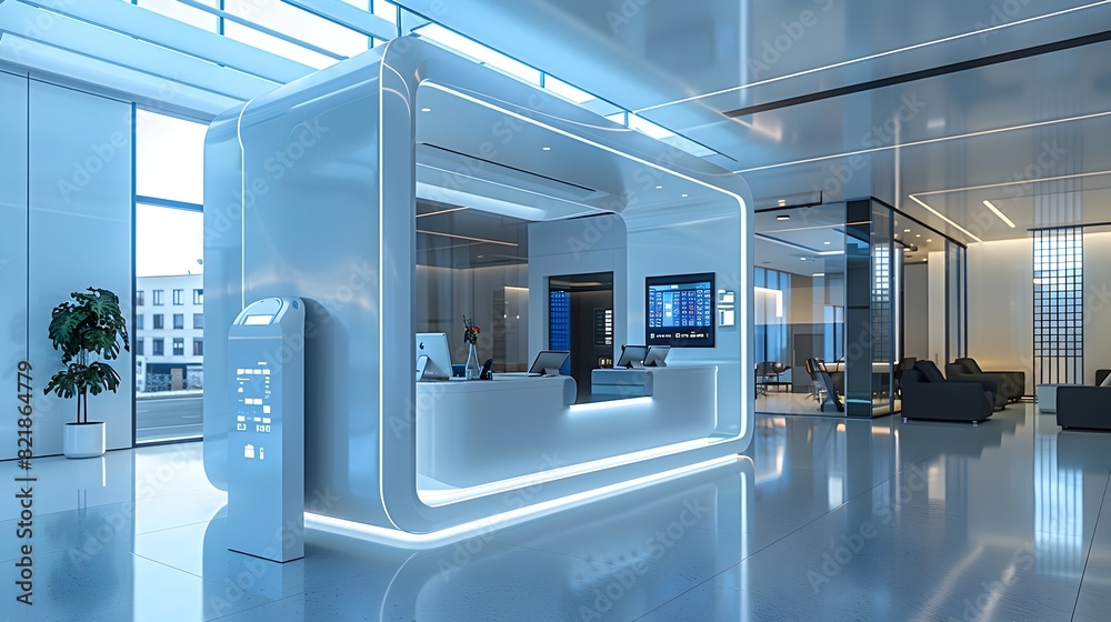 Cutting Edge Currency Exchange Booth with Lithium Ion Battery Showcase ...