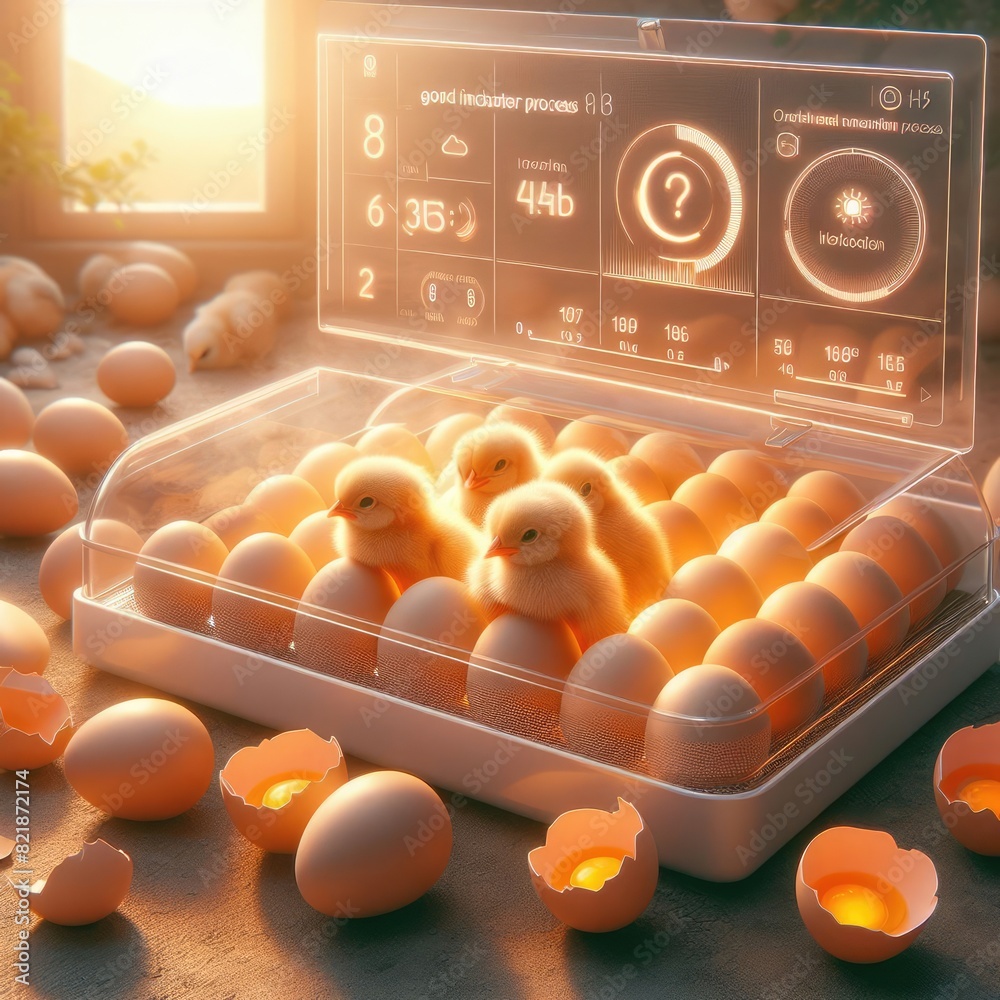 Chicken Egg Incubation Process: From Egg to Hatch ilustración de Stock ...