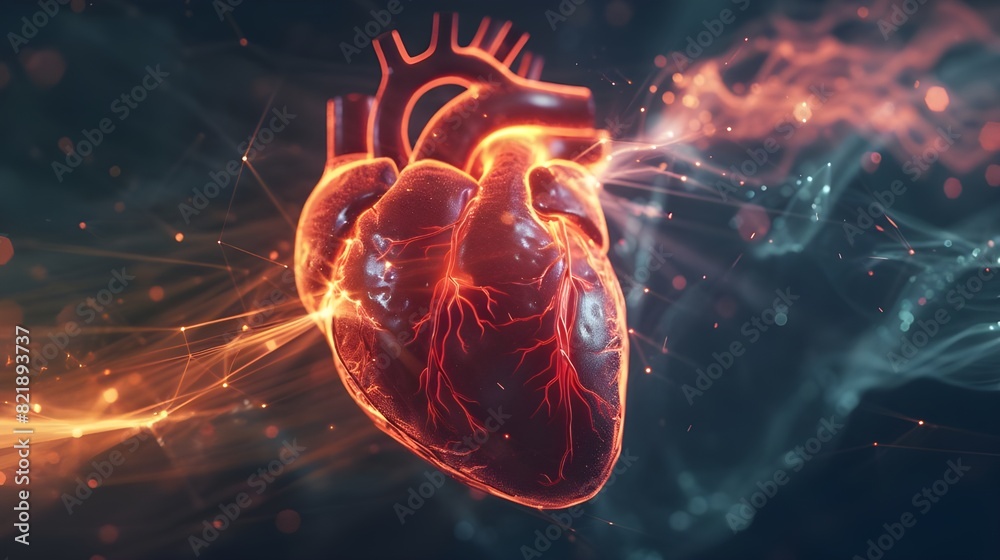 An accurate portrayal of a beating heart that shows how the cardiac ...