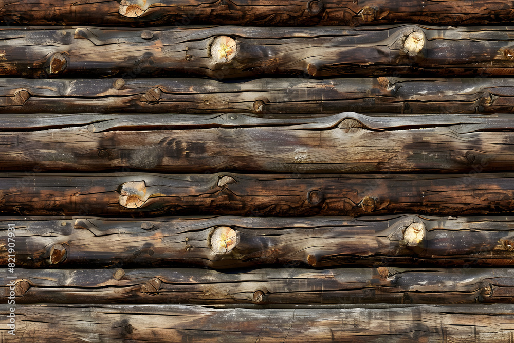 seamless natural wood log cabin wall background texture rustic old ...