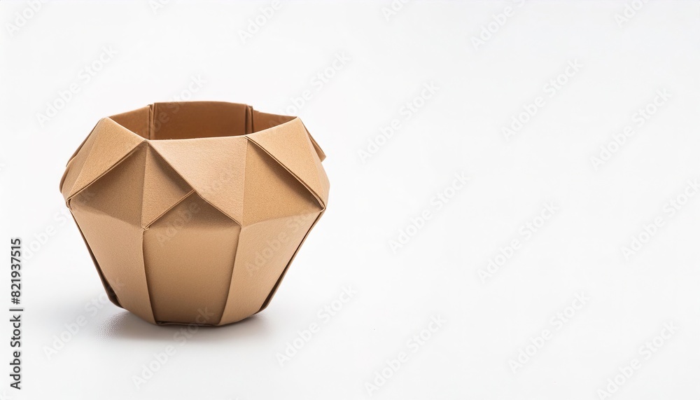 shapes and sizes concept paper origami isolated on white background of ...