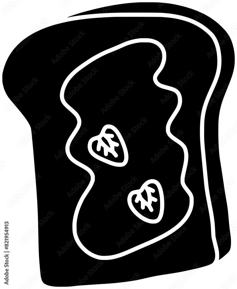 bakery illustration toast silhouette wheat logo food icon loaf outline ...