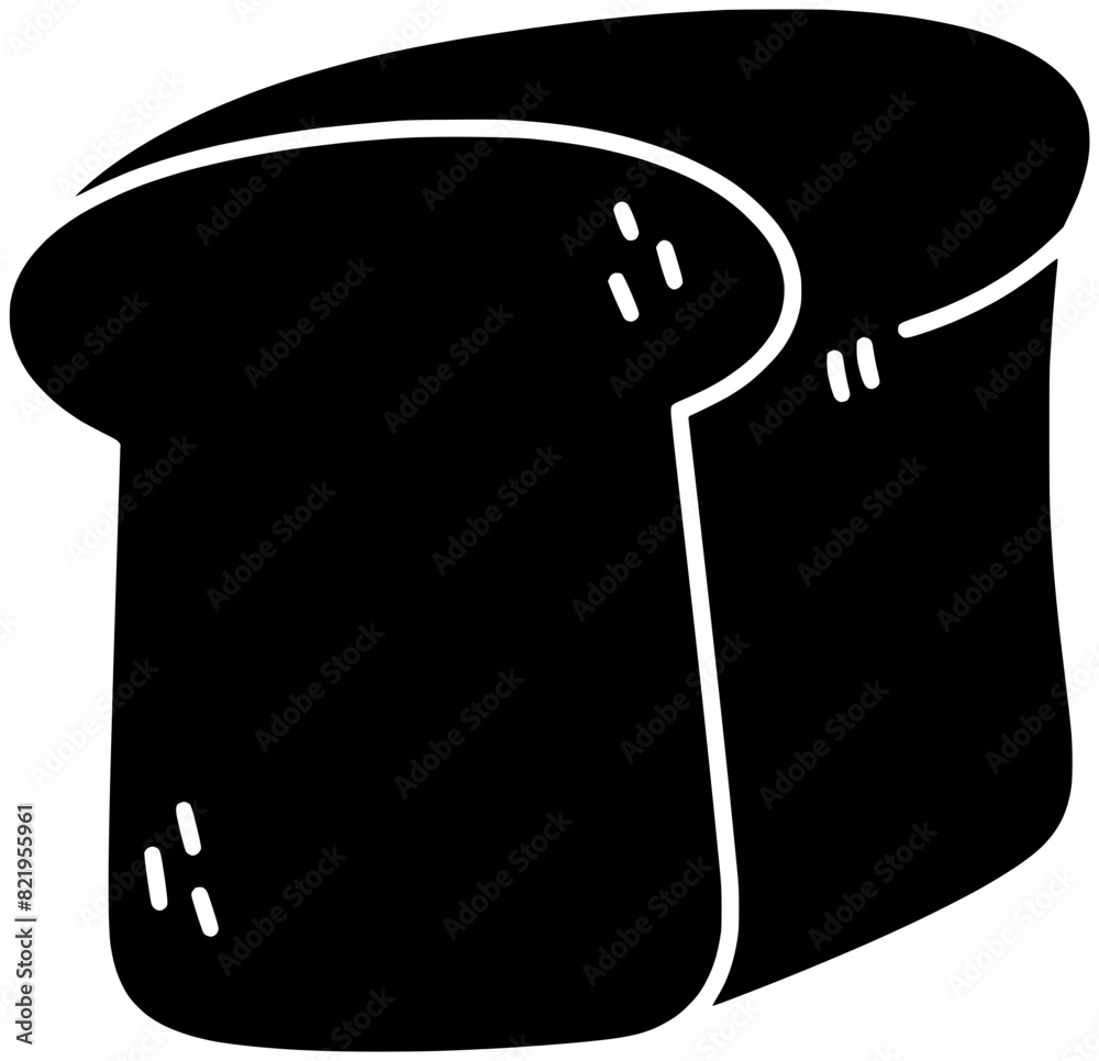 bakery illustration toast silhouette wheat logo food icon loaf outline ...