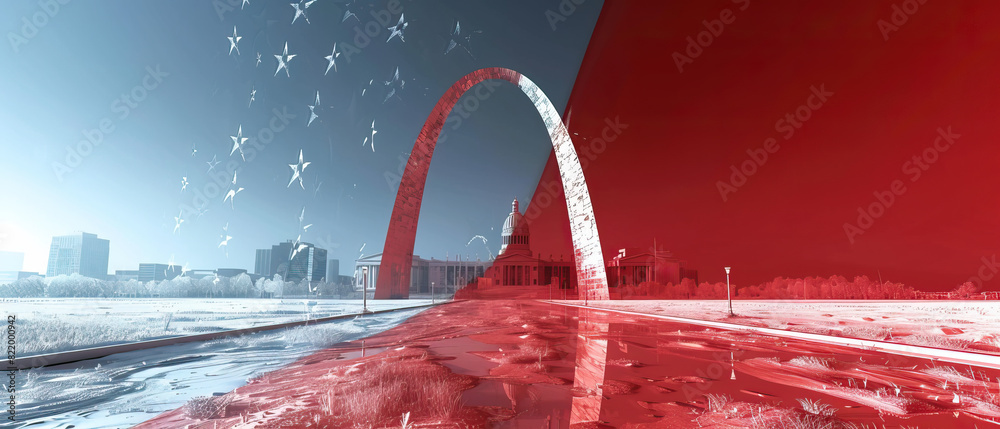 ภาพประกอบสต็อก Very modern national park background wallpaper, backdrop ...