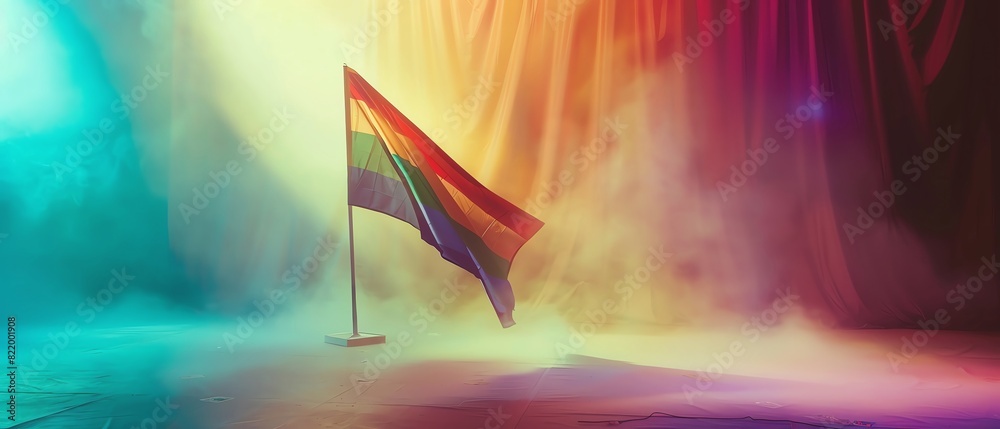 Rainbow Pride Flag in concerts by LGBT artists, pride month LGBTQIA ...