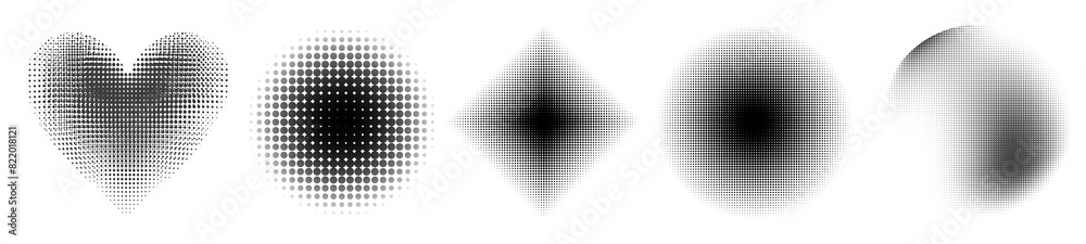 Halftone effect png on transparent background Stock Illustration ...