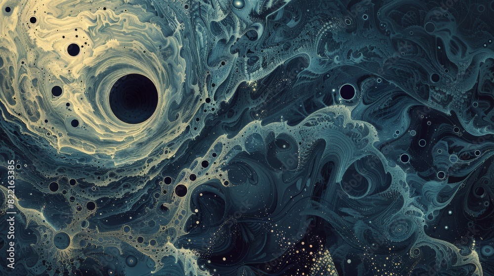 An eternal cycle-themed abstract background with repeating patterns ...