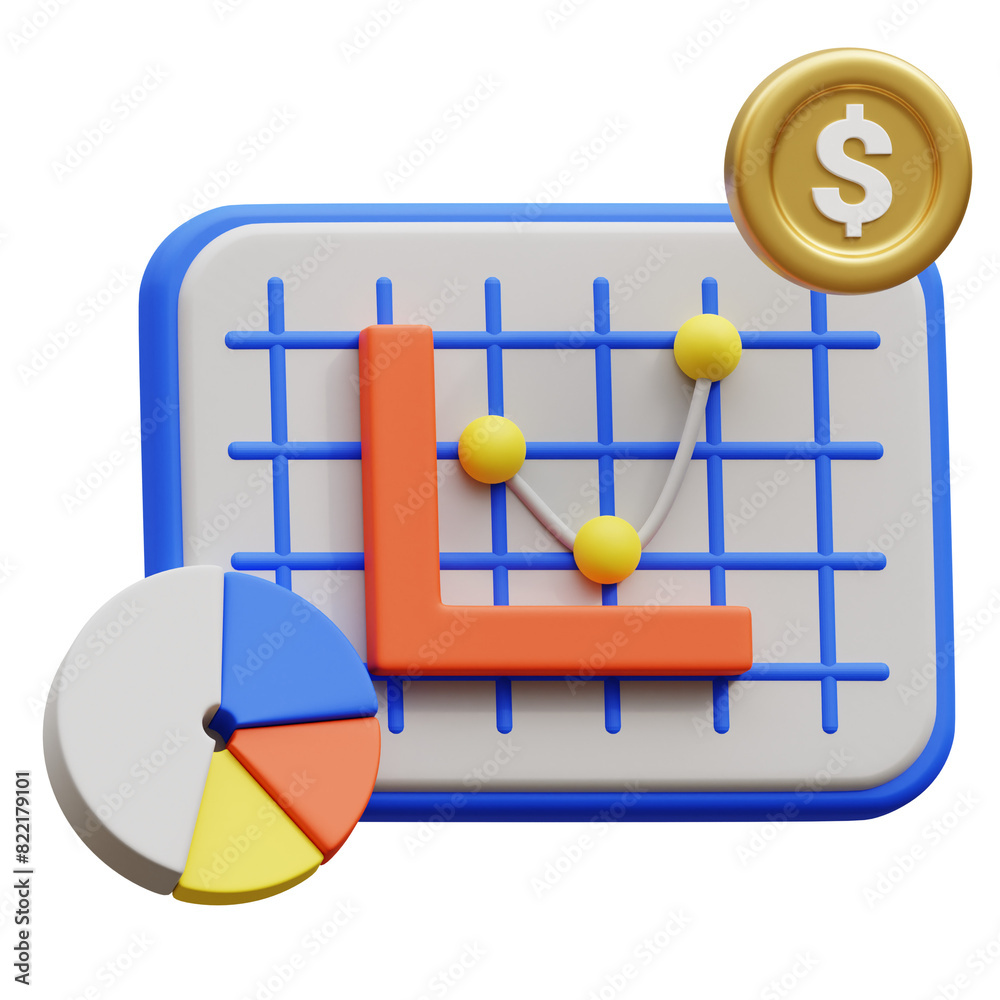 Business Analyst 3d, 3d icon, 3d illustration, style, render, rendering ...