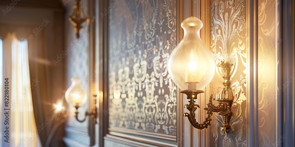 Golden Glow of the Past: Timeless Wallpaper, Detailed Molding, and ...