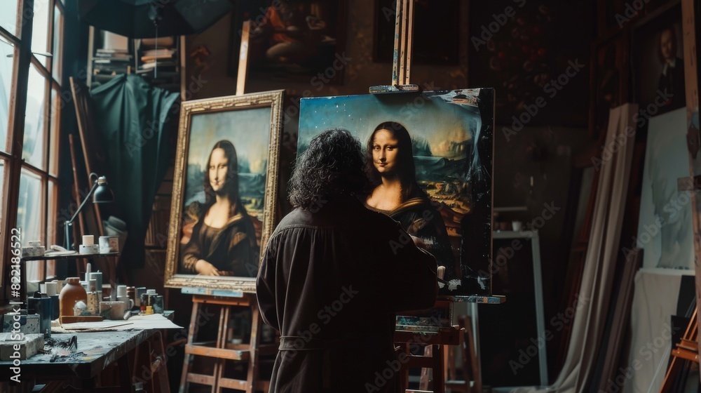 An Enactment Documentary of Leonardo Da Vinci's Work on the Mona Lisa ...