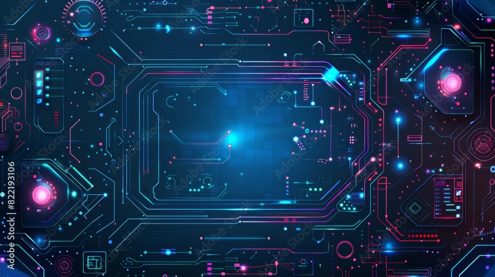 For kids technology education, you can design a border or frame to ...