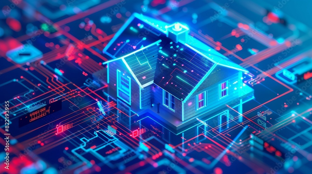 Design project in CAD of smart building. Creating work scenarios for IOT. Programming of smart ...