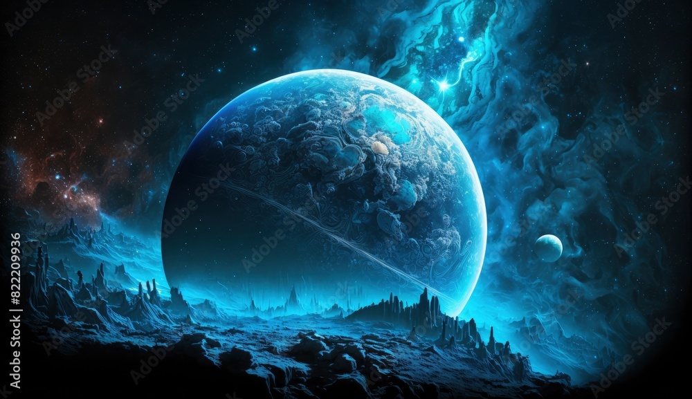 World Earth day concept. Illustration of the green planet earth on a ...