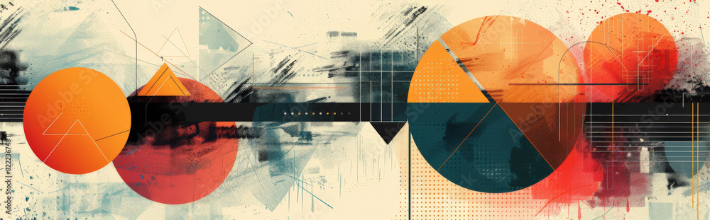 minimalistic website cover background featuring abstract geometric ...