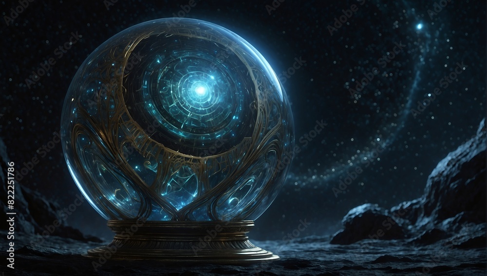 An otherworldly, time-warped alien artifact emerges from the depths of ...