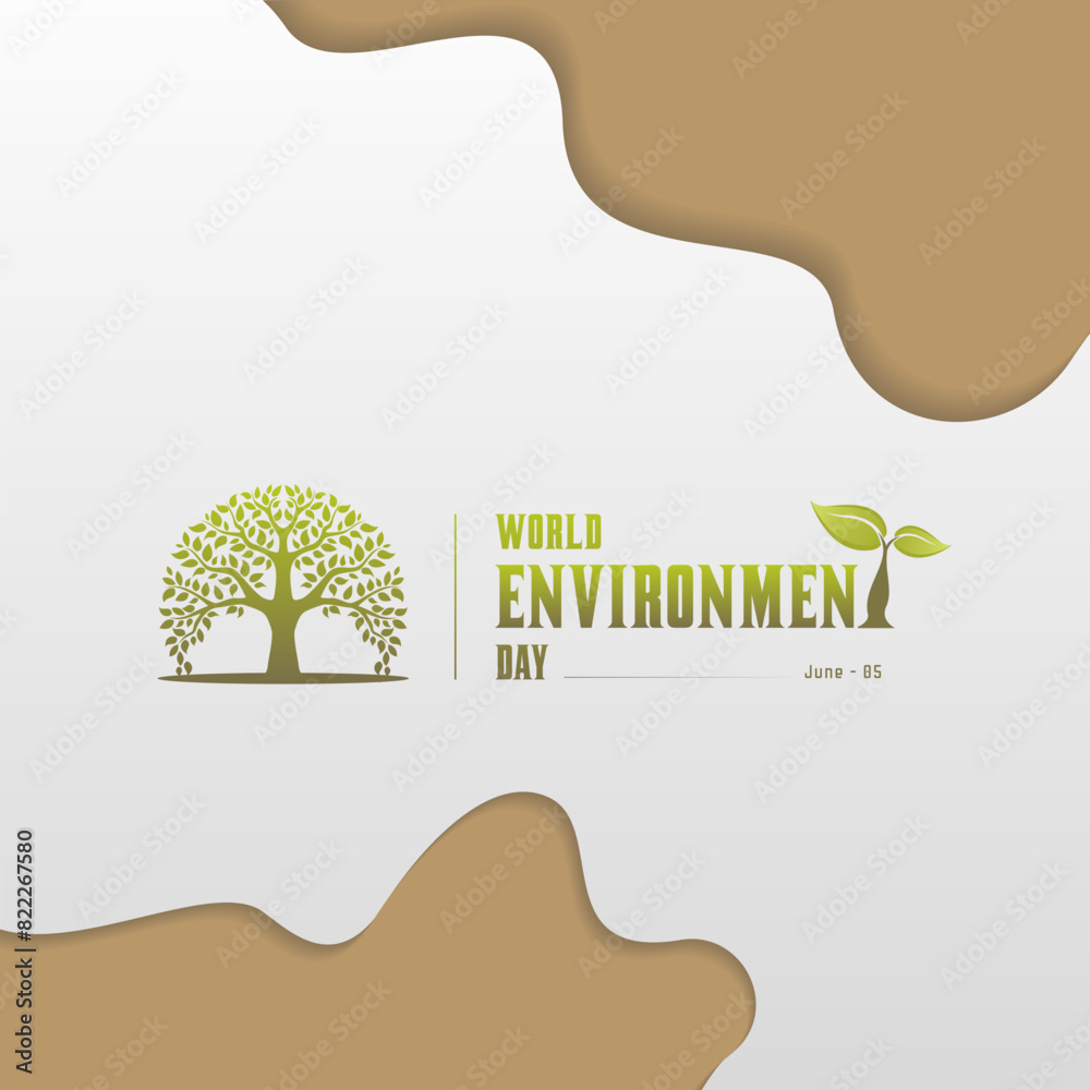 World Environment day. Happy Environment day, 05 June. simple banner ...
