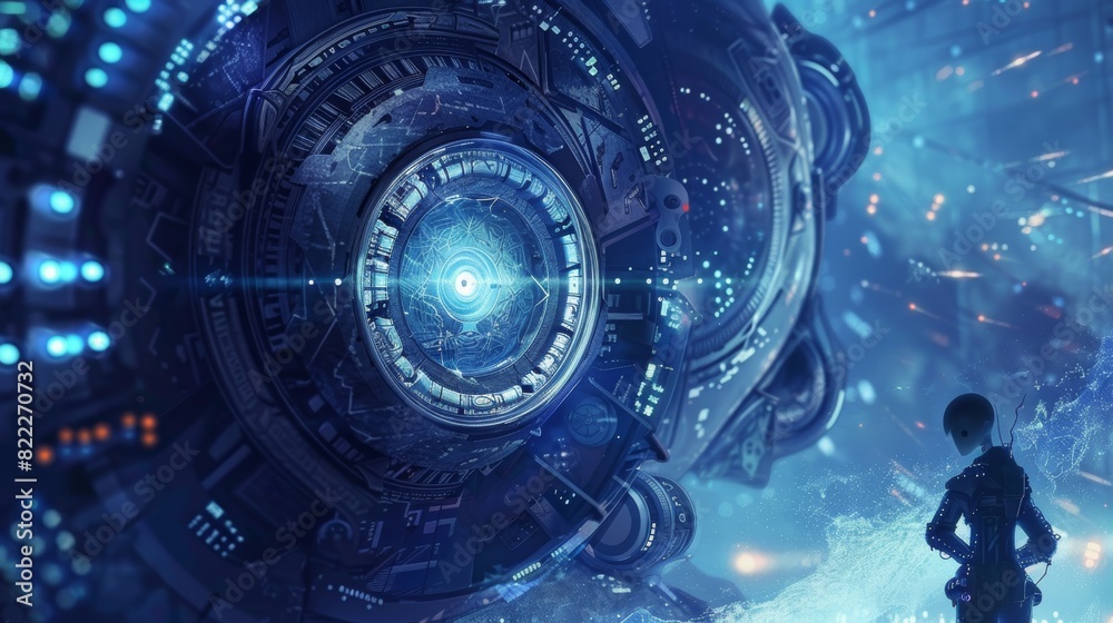 Robot Examining Alien Time Machine: Fusion of Spiritual Dimensions and ...