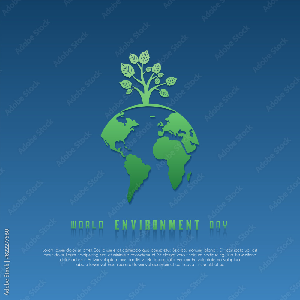 World Environment day. Happy Environment day, 05 June. simple banner ...