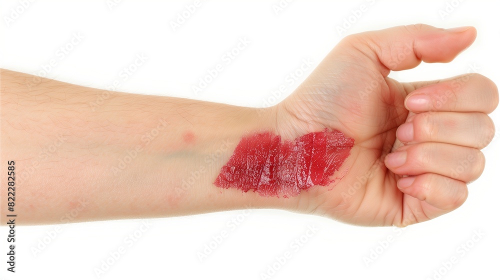 Skin diseases caused by allergies and inflammation spreads It's a red ...