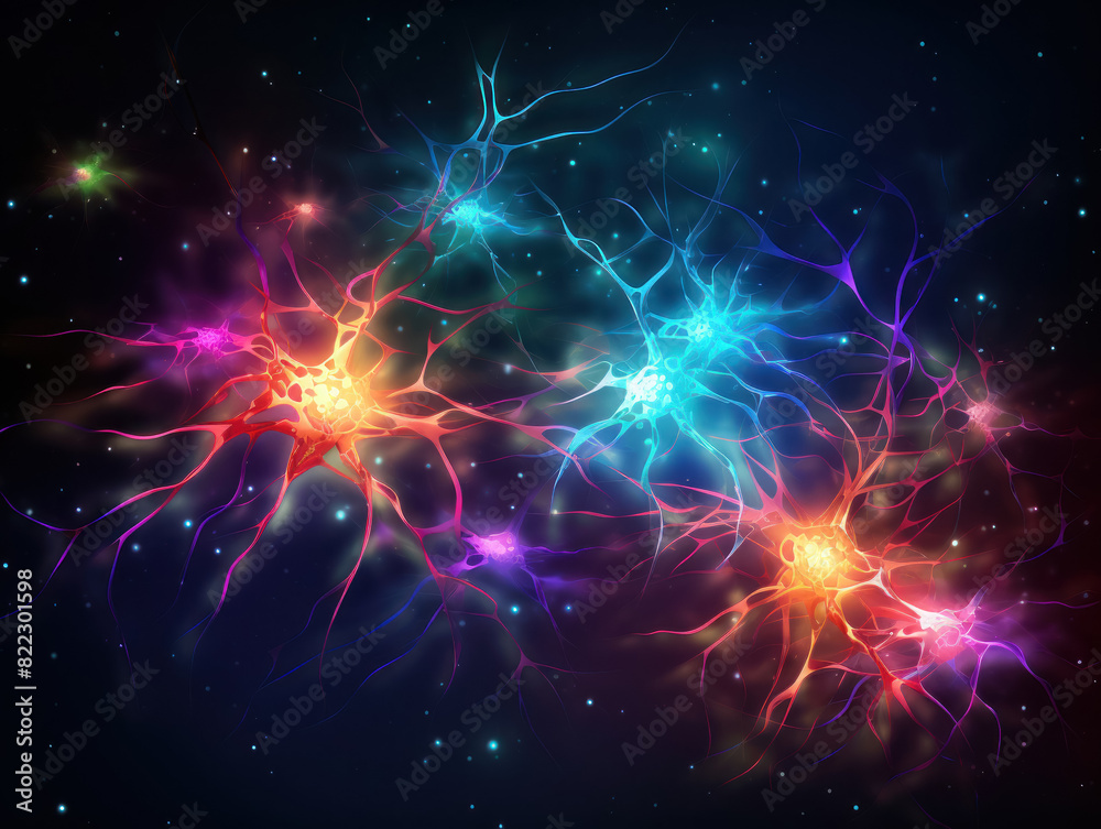 Neuron Neural Connection Visualization Of Transmission Of Nerve Impulses Neural Network Of