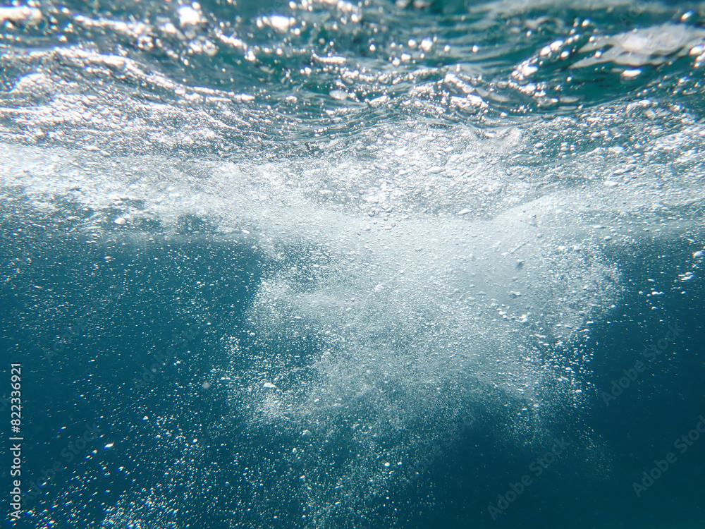 bubbles, bubbles undersea, undersea, green water, underwater, crystal ...