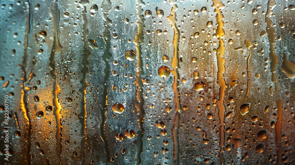 Background illustration, Close-up of a glass surface with smudges and ...