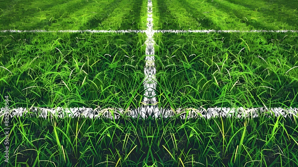 soccer field markings. Soccer, football field. Lines on football ...