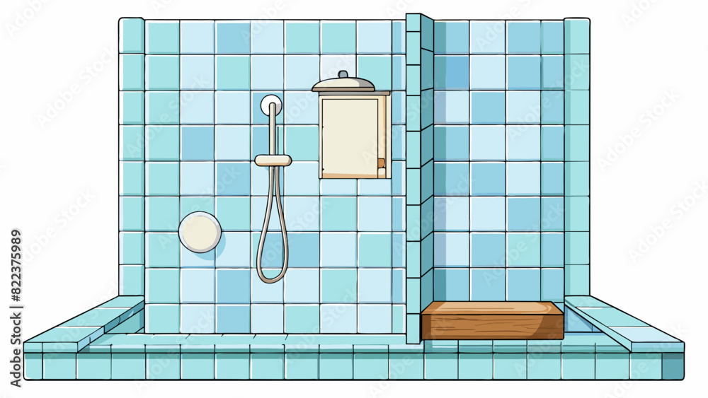 A luxurious spa shower with a builtin steam feature and multiple shower ...