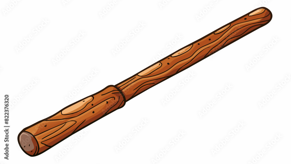 An old and weathered stick its once smooth surface now rough and worn ...