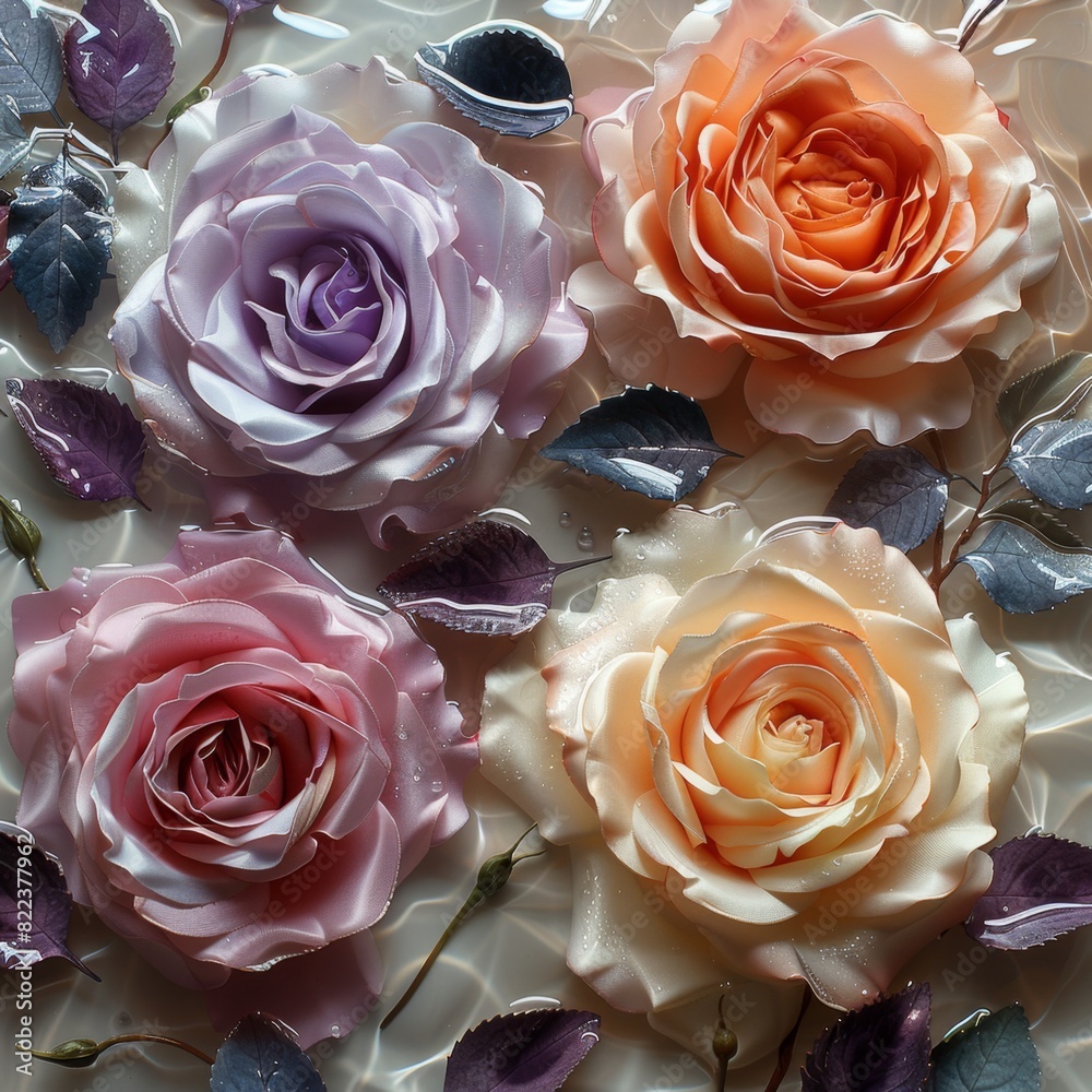 Colorful Rose Composition: Vibrant Countdown Numbers in 4K Wallpaper ...