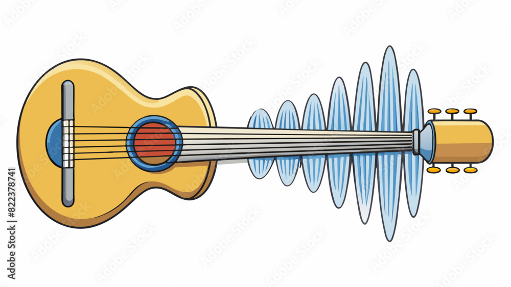 Sound Waves When plucking a guitar string the vibrations create sound ...