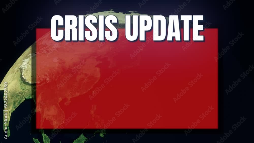 Headline above semi-transparent red box: Crisis Update. Room for ...