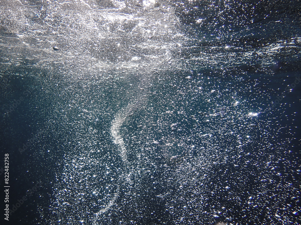 bubbles, bubbles undersea, undersea, green water, underwater, crystal ...