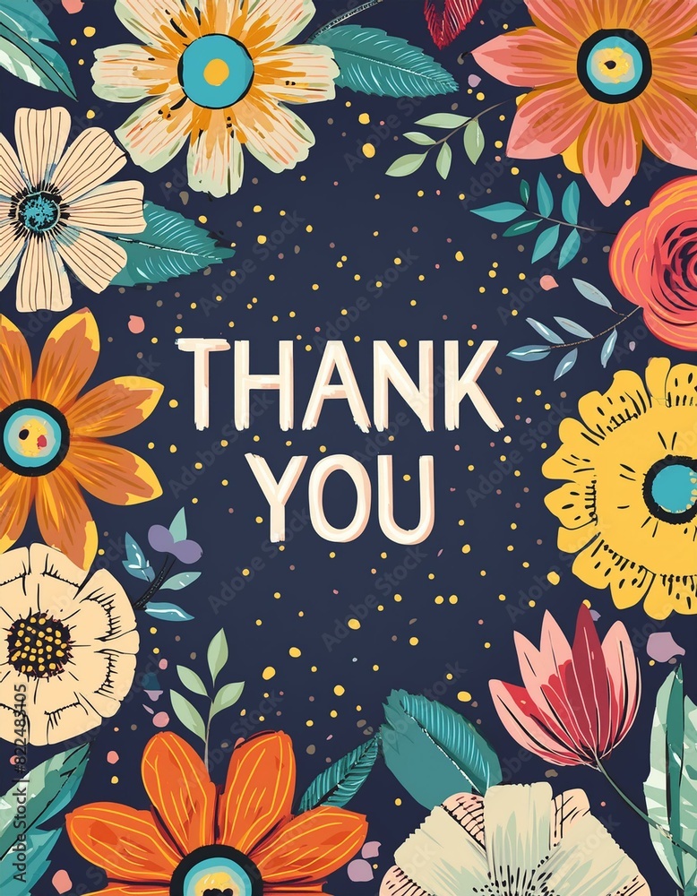 Thank You Message - Hand Lettering of Thankful Card or Gift Card for ...