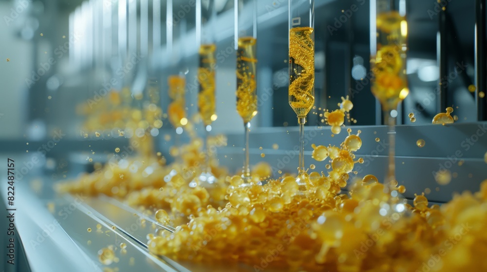 Emerging trends in drug discovery, vials and test tubes filled with ...