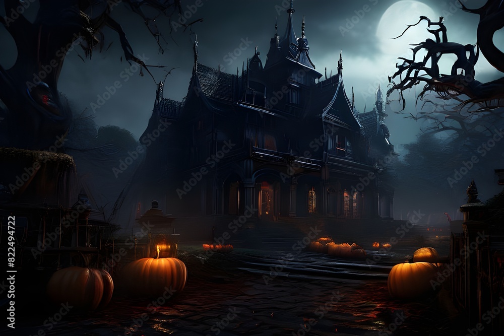Darkness consume you with captivating Halloween visuals. Discover a ...