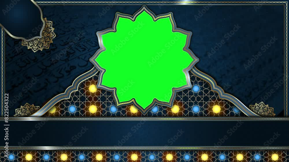 Video Stock luxury arabic islamic Background , muslim design for Holy ...