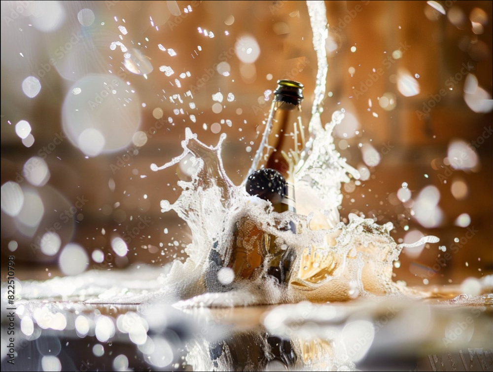 Stunning high-resolution photographs of champagne opening in French, a ...
