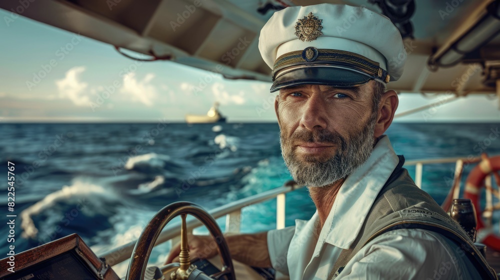 Foto de The picture of the military working as the marine captain for ...