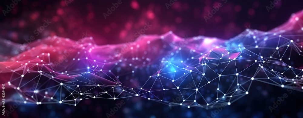 Digital backdround ideal for technological operations, neural networks, AI, data transmission ...