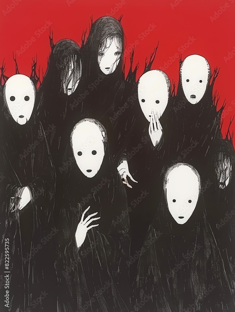 Nopperabo Japanese Show Nopperabo, faceless ghosts, appearing human ...