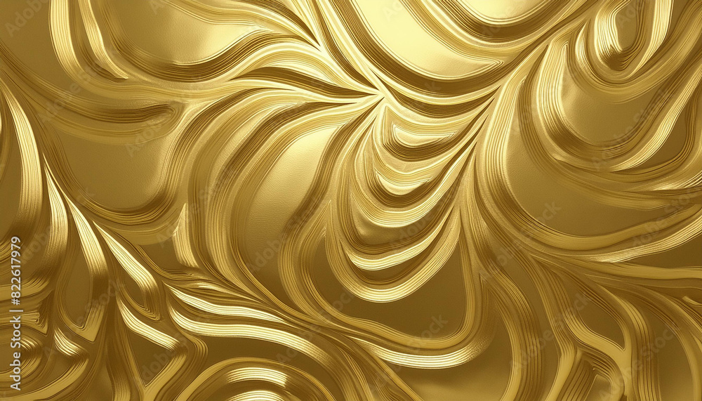 abstract 3d background with flowing liquid gold texture seamless golden ...
