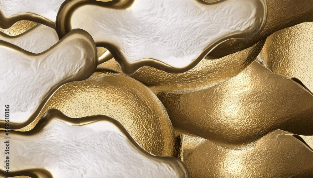 abstract 3d background with flowing liquid gold texture seamless golden ...